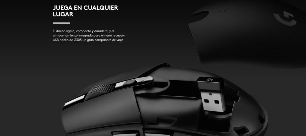 Logitech G G305 Mouse - optical - 6 buttons - wireless - LIGHTSPEED ...