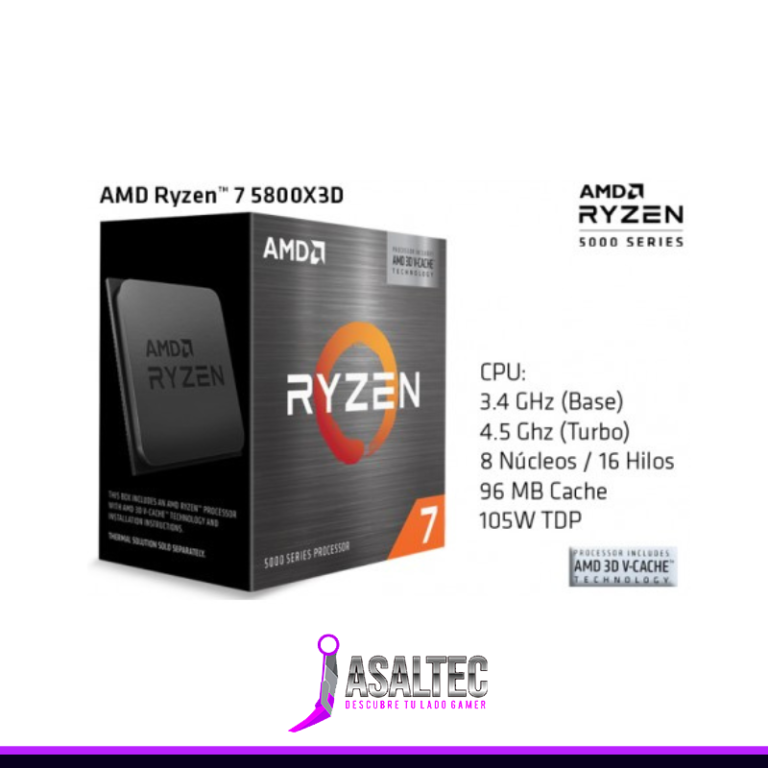 AMD RYZEN 7 5800X3D 3.4GHz (4.5GHz TURBO) OCTA CORE (TDP 105W) (AM4 ...
