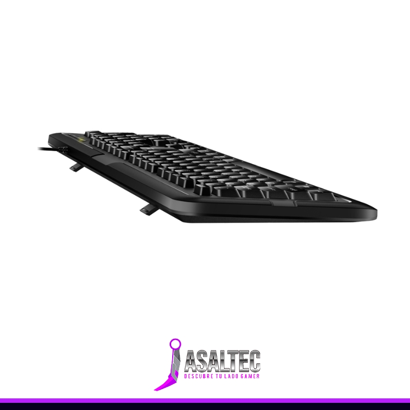 Teclado Genius KB 118 USB, ergonomico, negro | Jasaltec