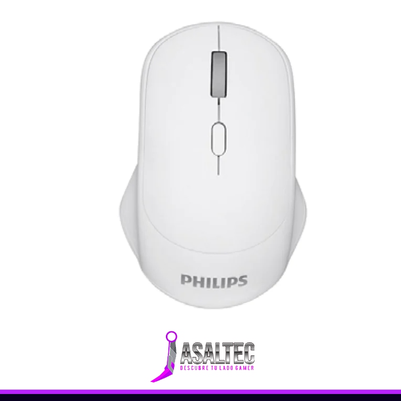 Mouse Inalámbrico Philips M423, 2.4GHz, 4 Botones, White | Jasaltec