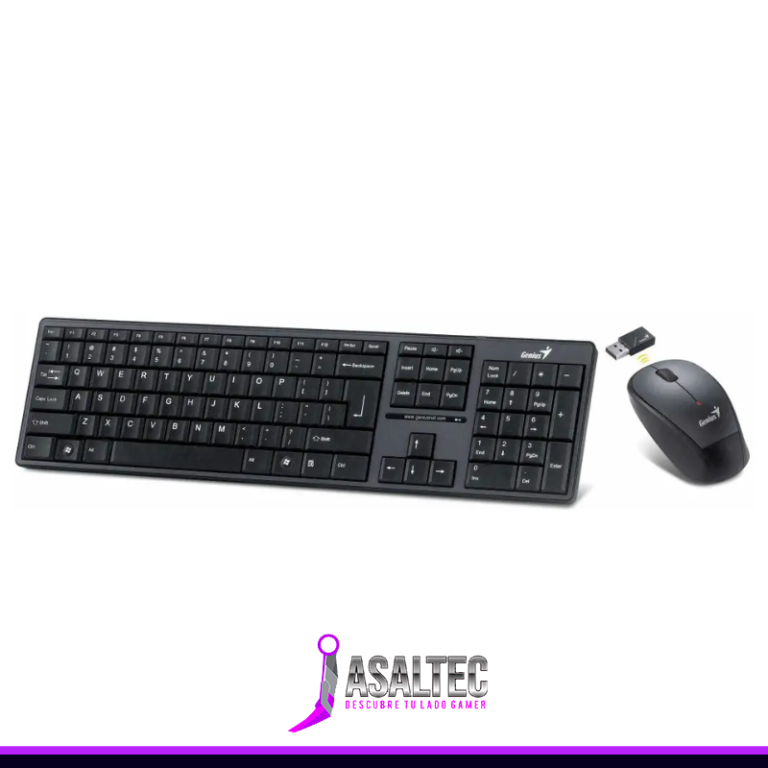 Kit Teclado + Mouse Genius SlimStar 8000SE (Dongle USB, Inglés, Negro ...