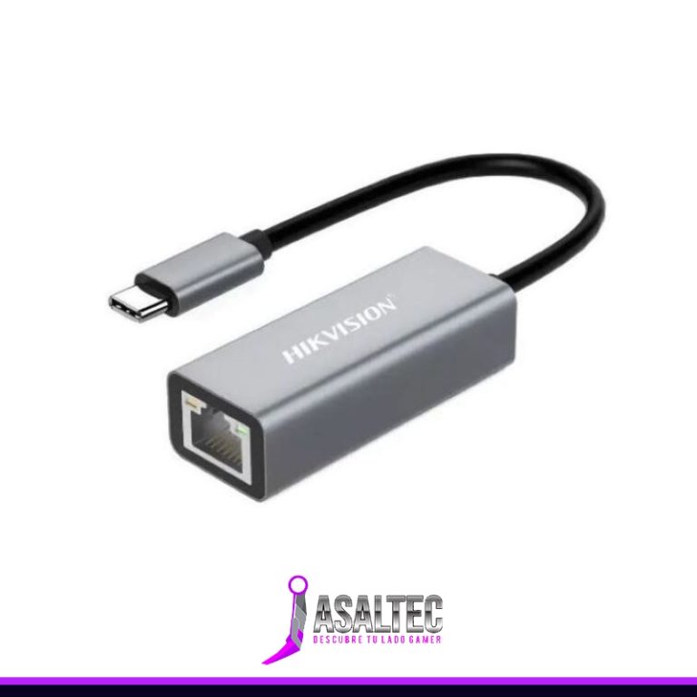 Cable Adaptador – Hikvision – HS-HUB-C2R – USB C a RJ45 – 15 cm | Jasaltec